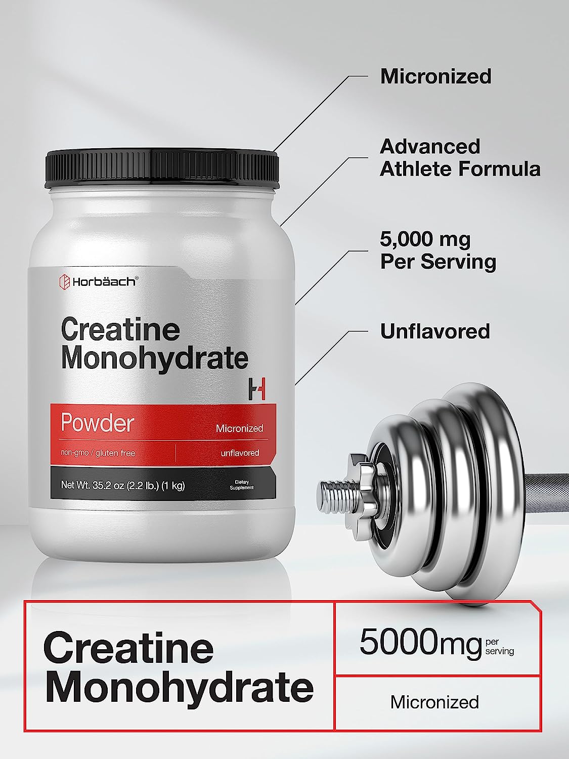 Creatine Monohydrate | 2.2lb Powder