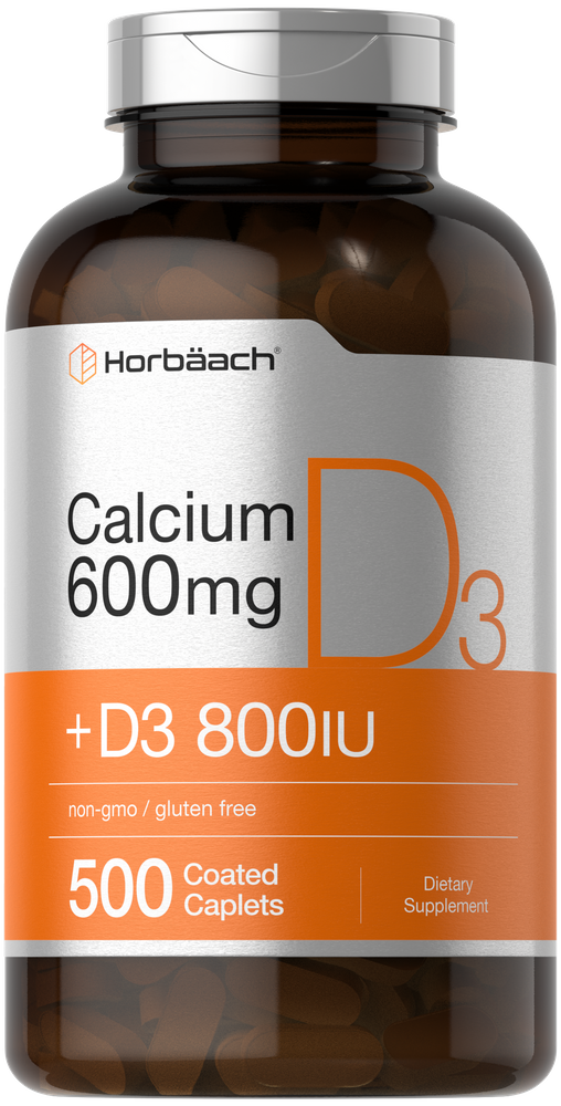 Calcium with Vitamin D-3 600mg | 500 Caplets
