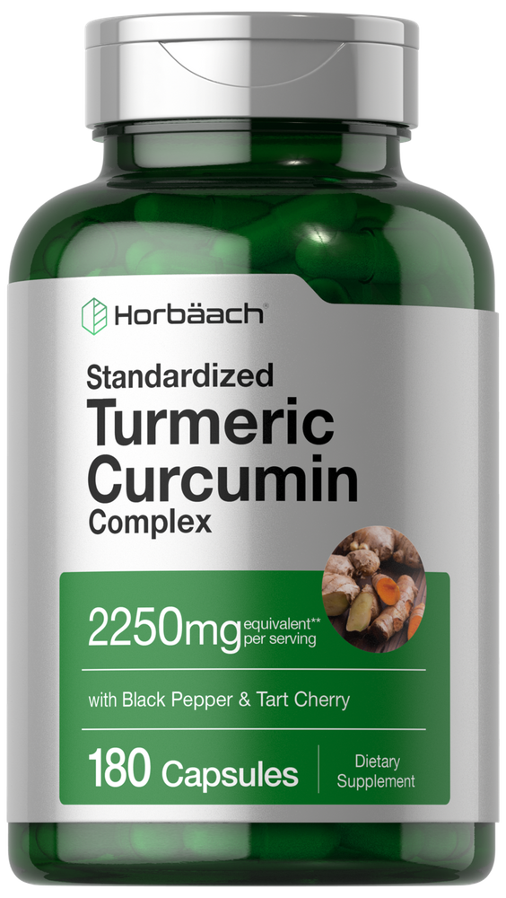 Turmeric Curcumin with Black Pepper 2250mg per serving | 180 Capsules