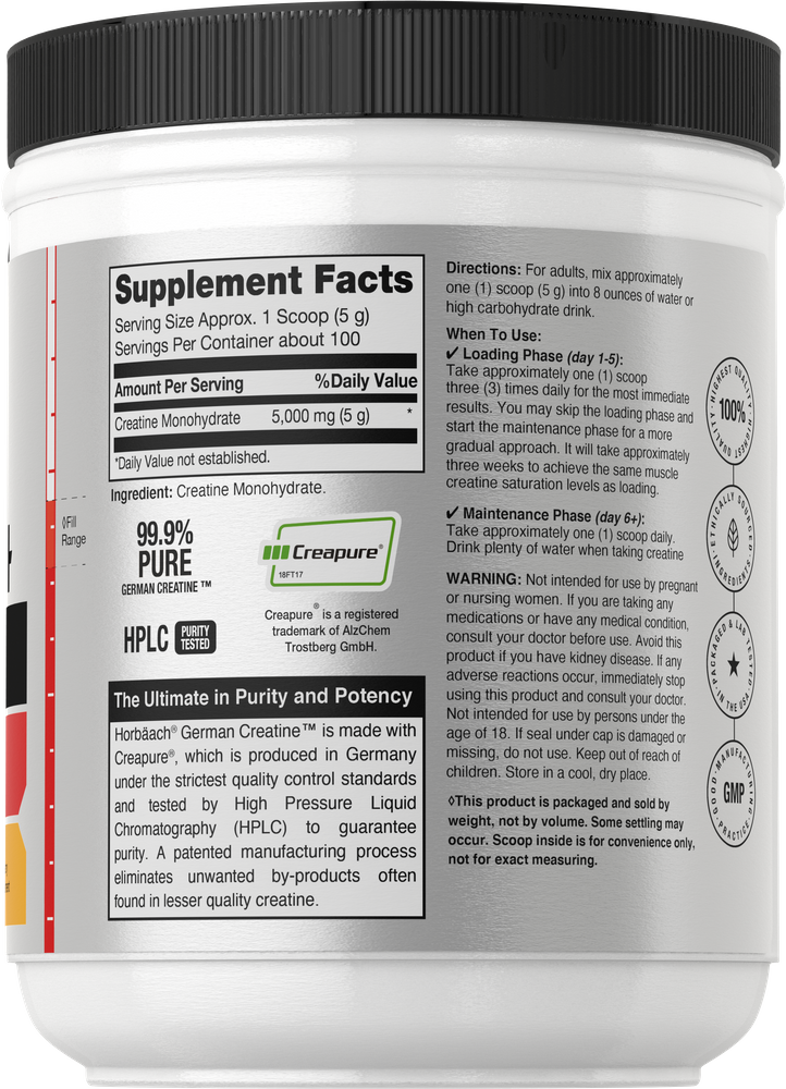 German Creatine Monohydrate | 500g Powder